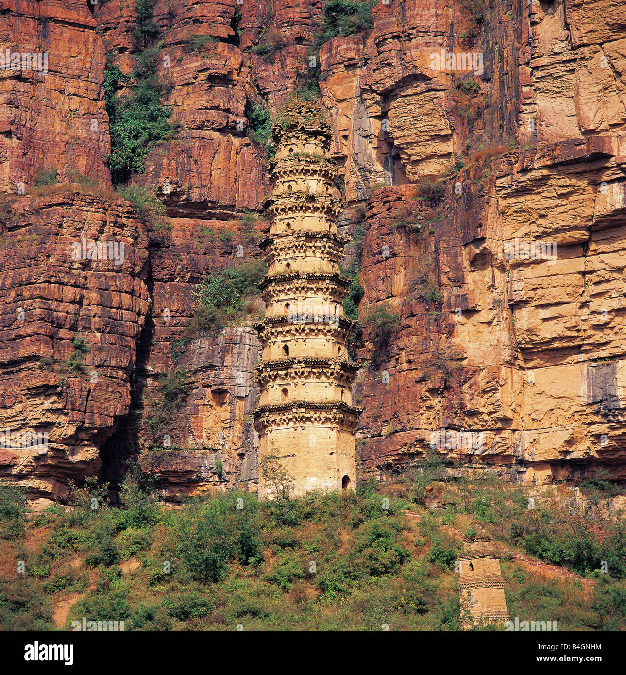 Ancient Tower In Mountains,Henan,China Stock Photo - Alamy
