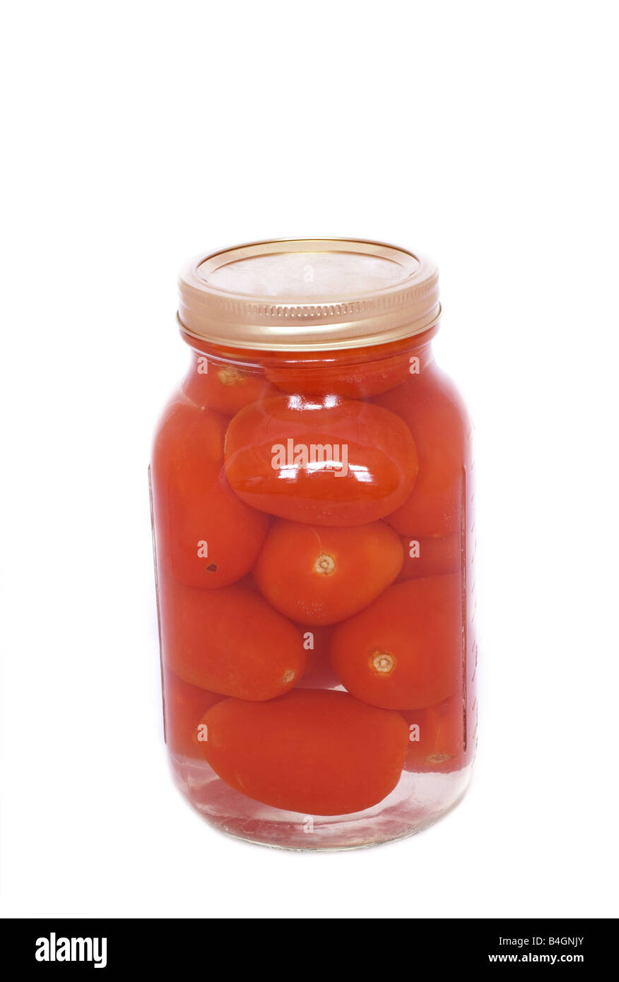 Canned tomatoes in a jar isolated on white Stock Photo - Alamy
