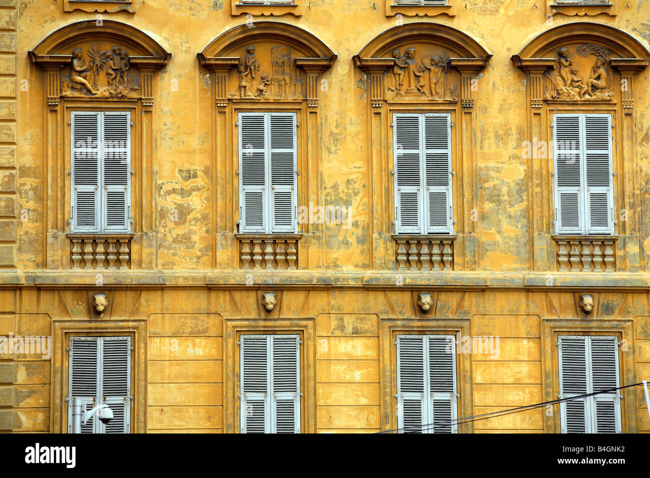 Colourful architecture in Aix en Provence, France Stock Photo - Alamy