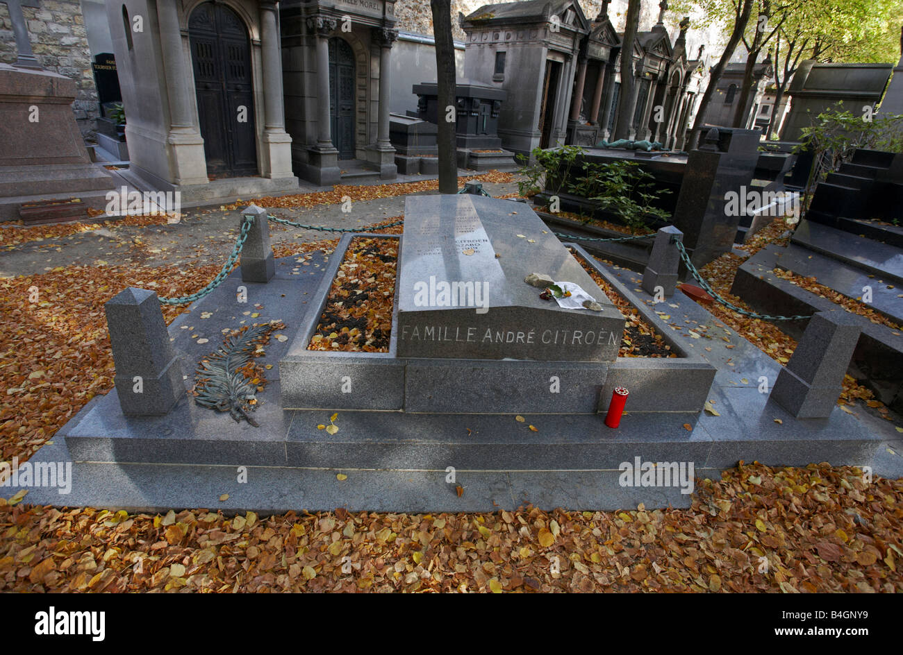 Andre Citroen Family Grave Montparnasse Cemetery Paris France Stock ...