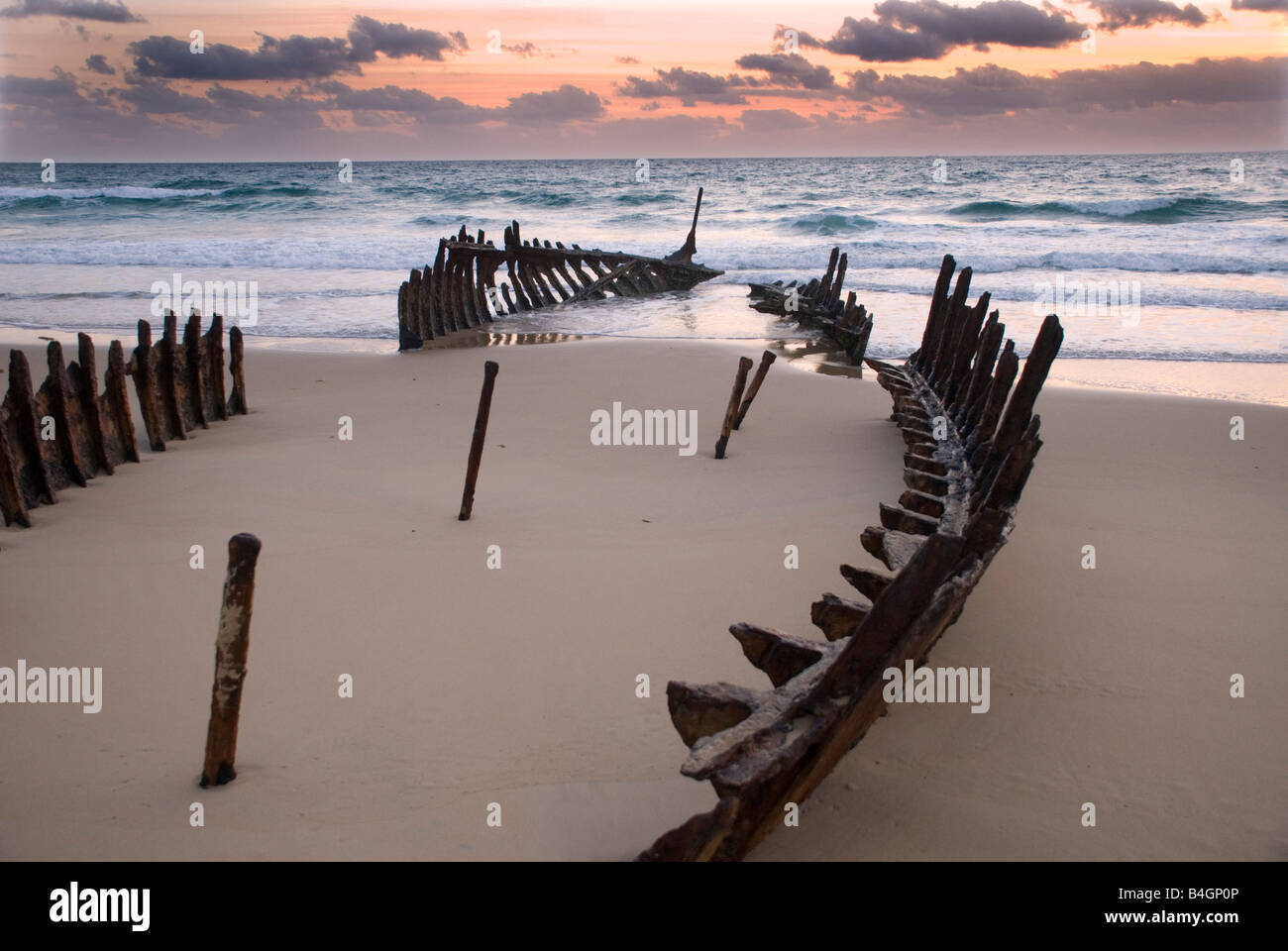 The wreck of the SS Dicky Stock Photo - Alamy