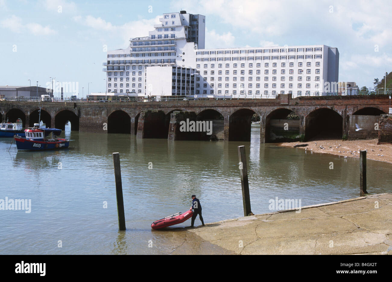 Folkestone harbour bridge hi-res stock photography and images - Alamy