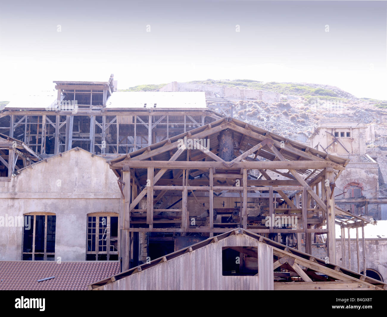 Left old mine colony on Sardinia Stock Photo - Alamy