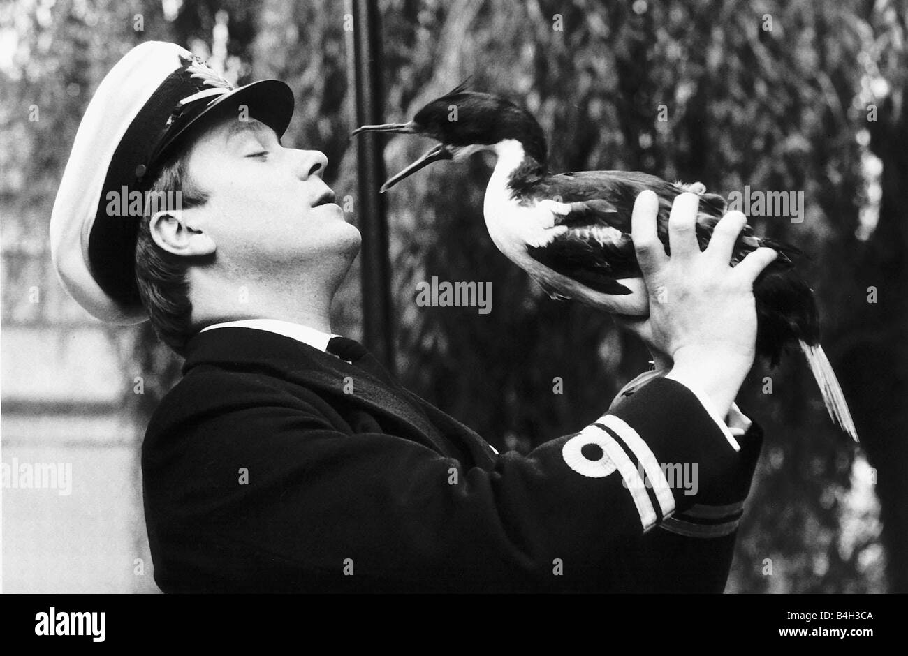 Lieutenant Geoffrey Mackett with King Cormorant 1982 which he brought ...