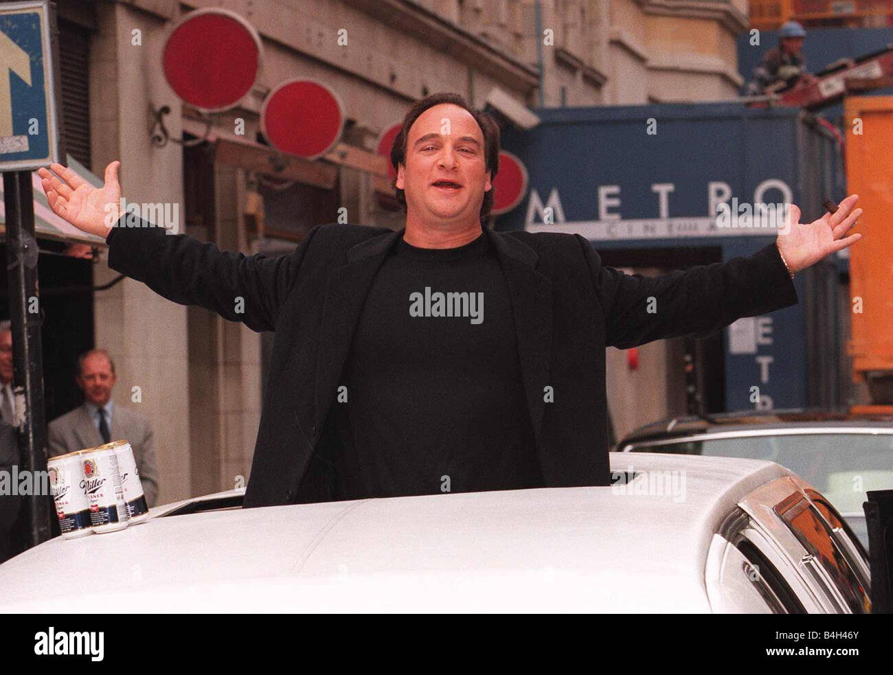 James Belushi American actor arrives for his London photocall Stock ...