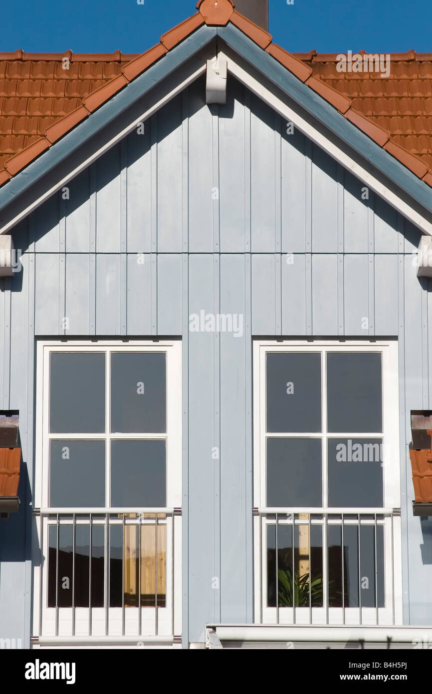 Close-up of gable of house Stock Photo - Alamy