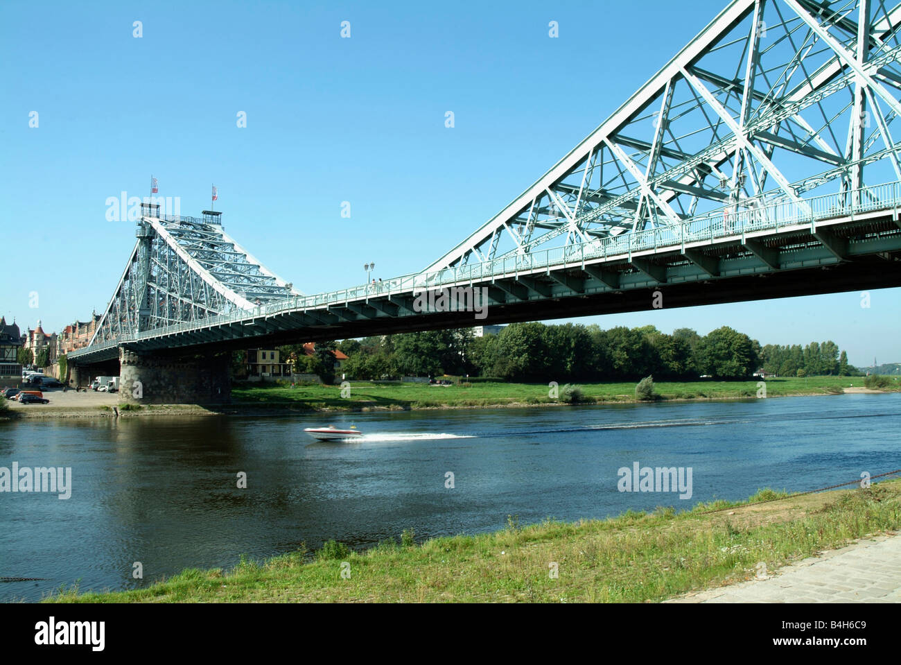 Bridge across river Stock Photo - Alamy