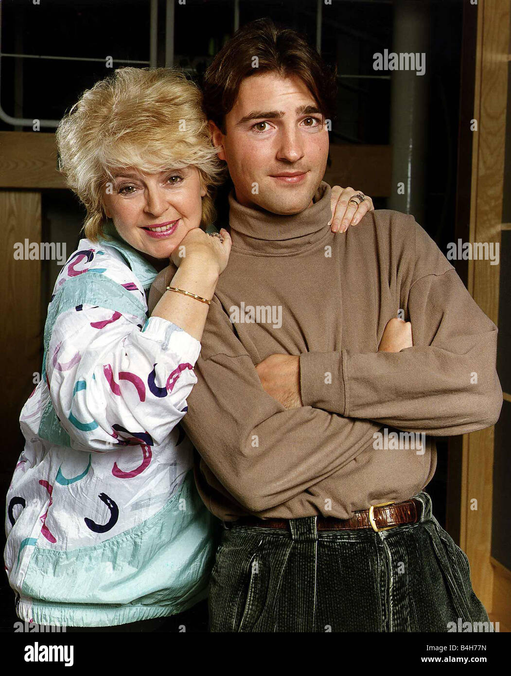 Nick Berry Actor with tv presenter Gloria Hunniford Stock Photo - Alamy