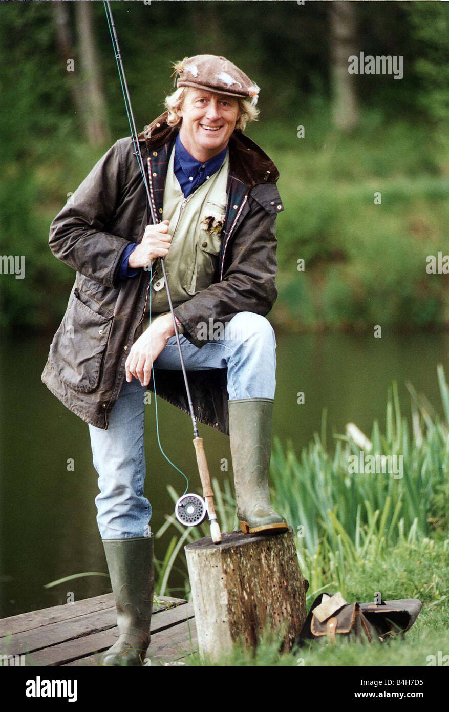 Chris Tarrant Capital Radio Disc Jockey and TV Presenter fishing at ...