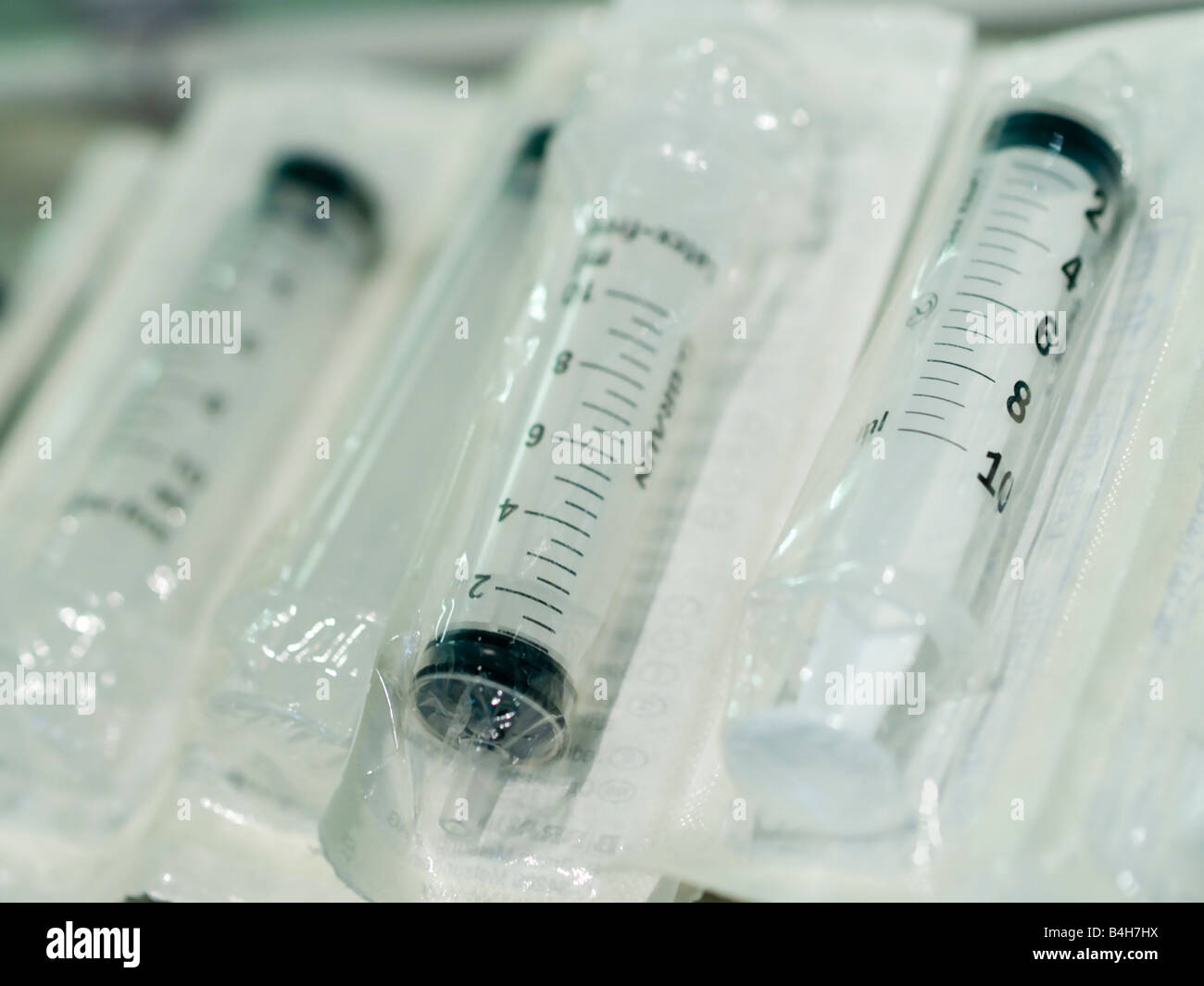 Close-up of packed syringes Stock Photo - Alamy