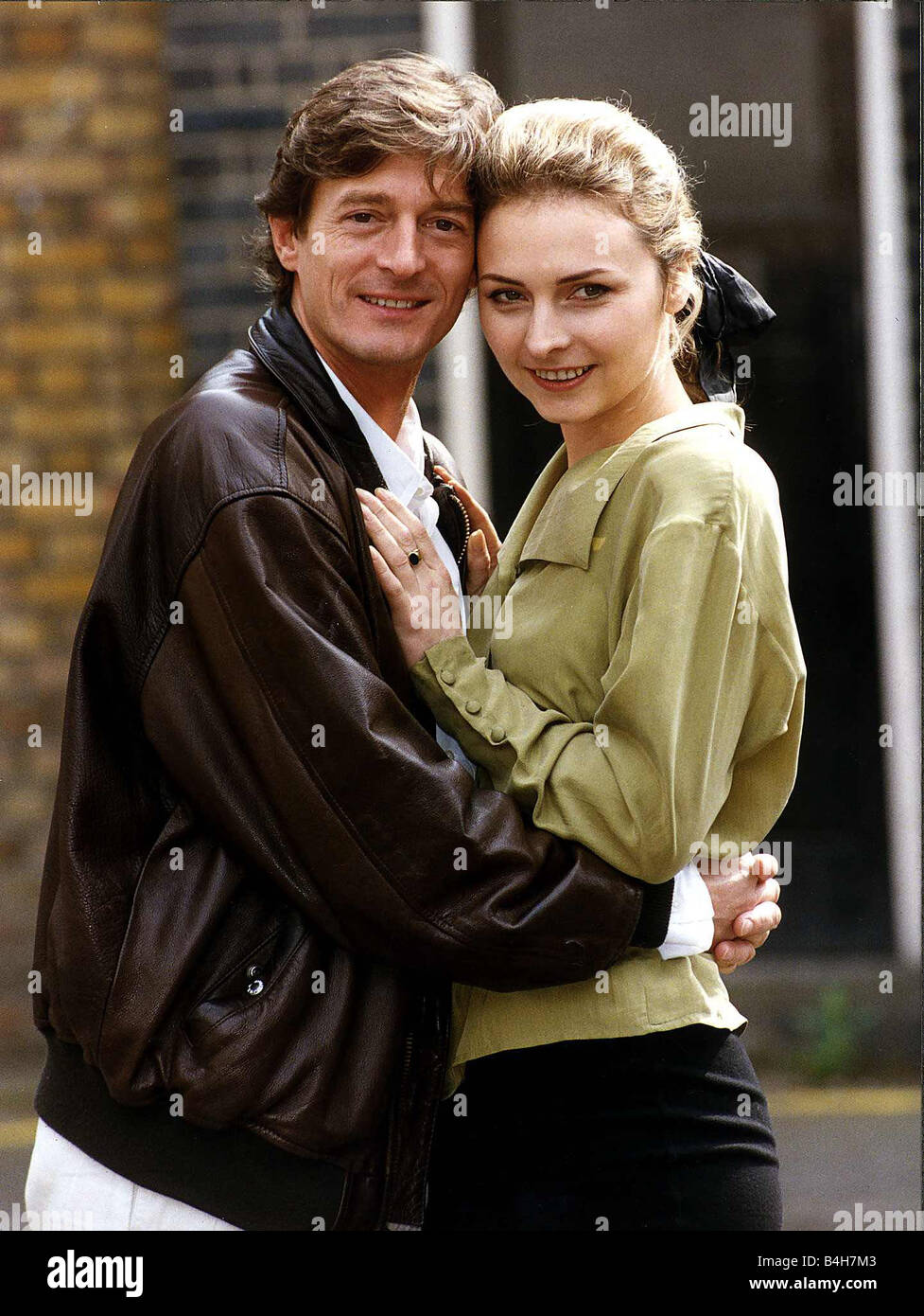 Joanna Kanska Actress with co star Nigel Havers in the four part comedy ...