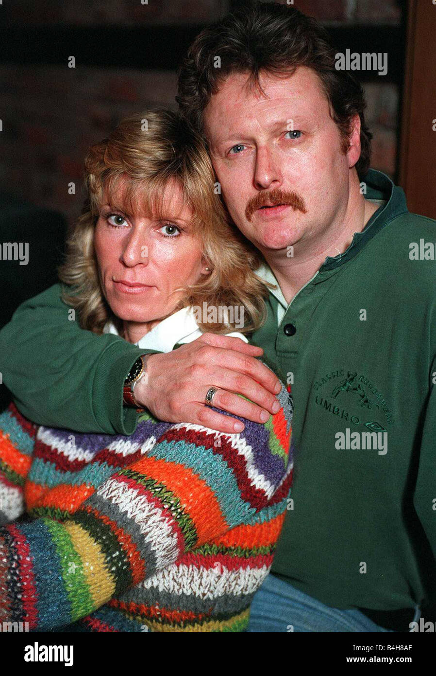 Charlie Lawson Actor with his girlfriend Ellie Bond makeup artist Stock ...
