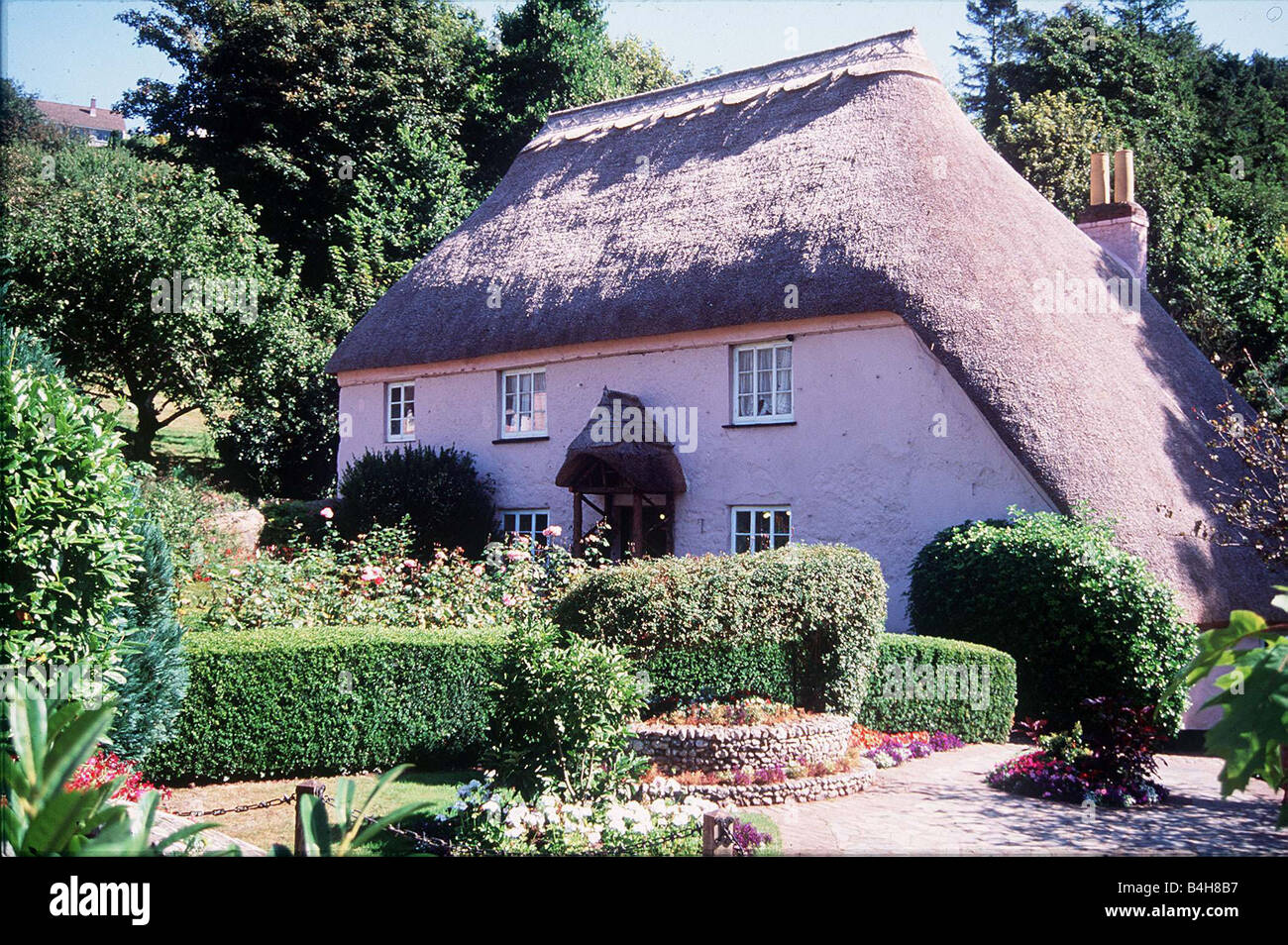Rose Cottage Devon circa 1990 Stock Photo - Alamy
