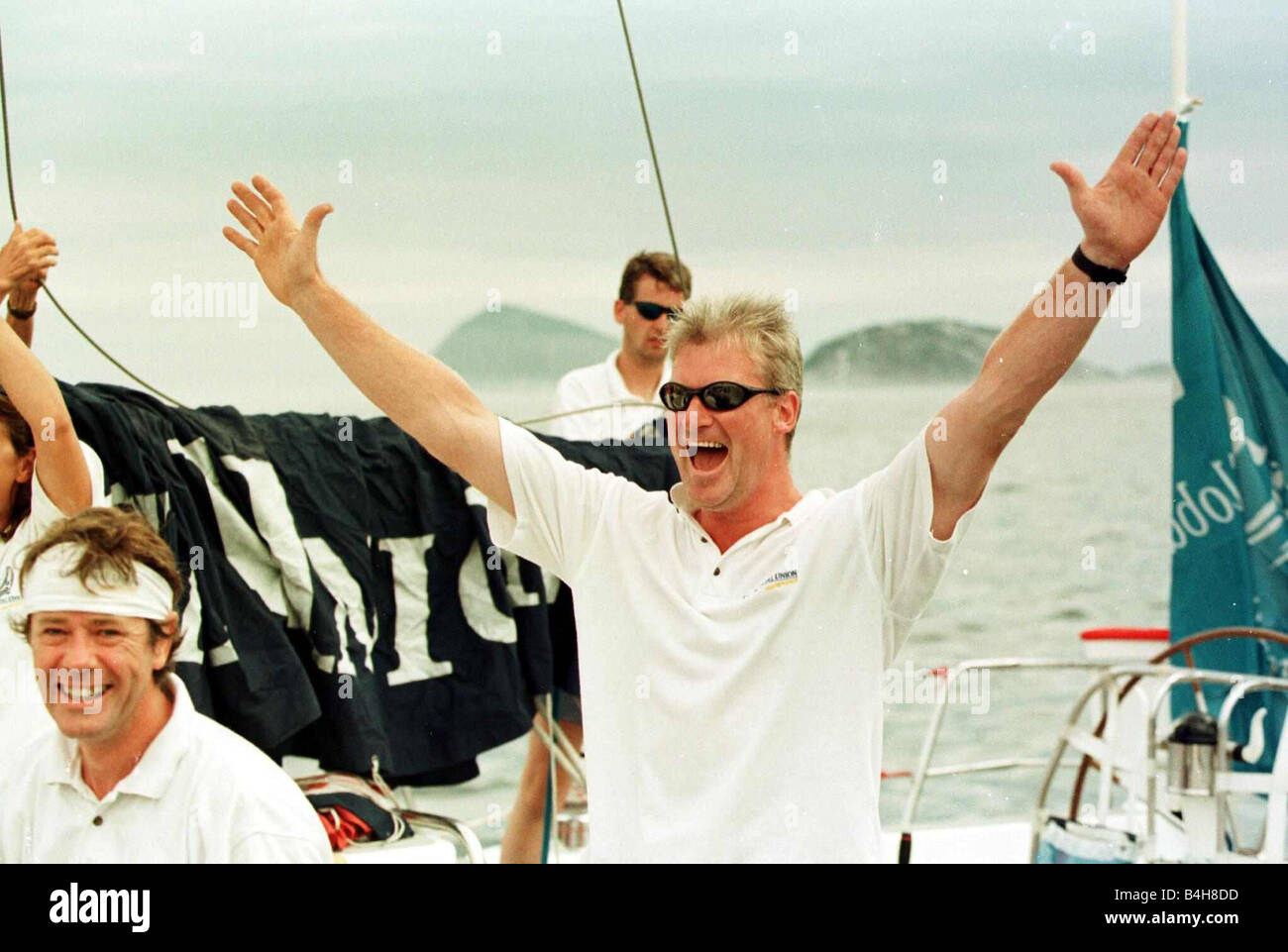 Sean Blowers Actor of Londons Burning shows his excitement at crossing ...