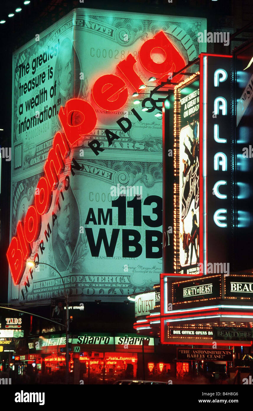 USA NewYork City Times Square circa 1990 Stock Photo - Alamy