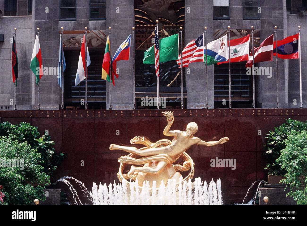 Rockefeller Center in New York City USA circa 1990 Stock Photo - Alamy
