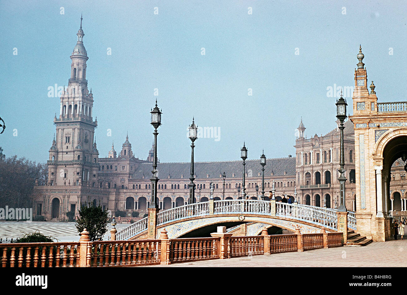 Exhibition Palace Plaza de Espana Seville Spain Stock Photo - Alamy
