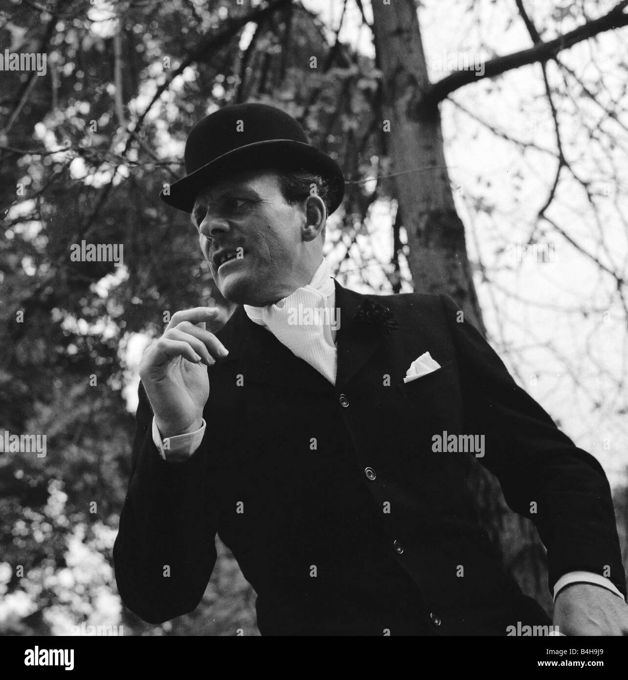 Actor Terry Thomas horse riding October 1958 Stock Photo - Alamy