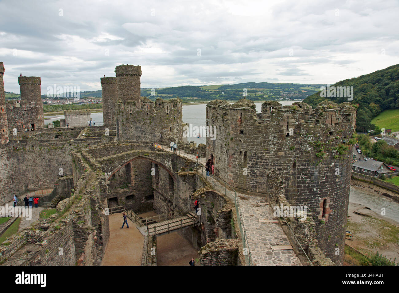 Conwy Castle in North Wales Stock Photo - Alamy