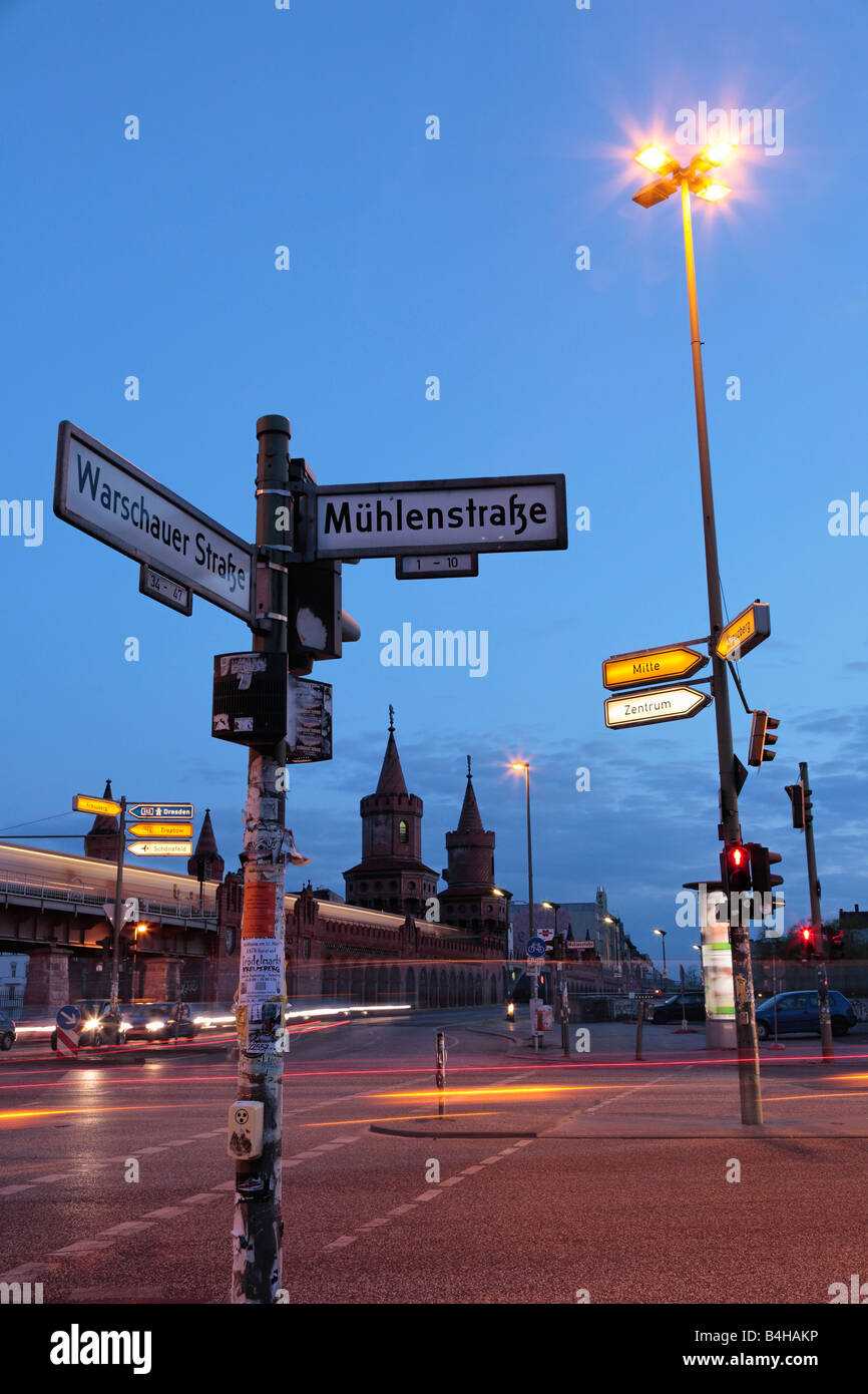 Traffic lights road signs crossroad High Resolution Stock Photography ...