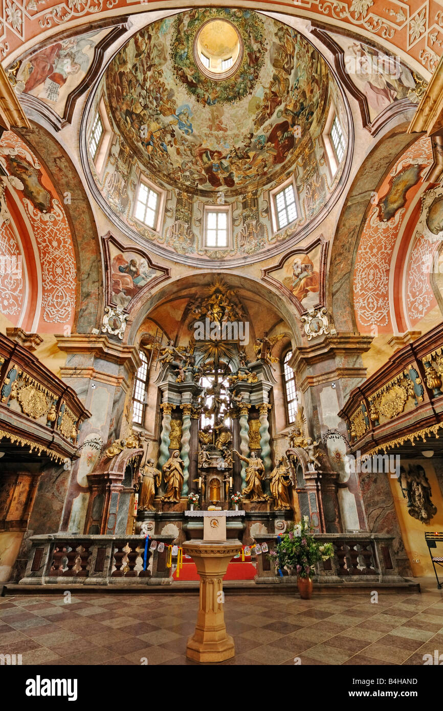 Interiors of church, Niederlausitz, Brandenburg, Germany Stock Photo ...