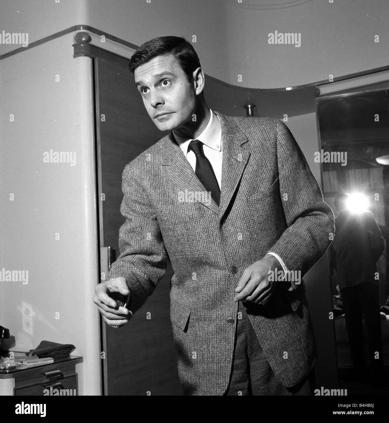 Louis Jourdan March 1957 French Actor Pictured at Claridges Hotel in ...