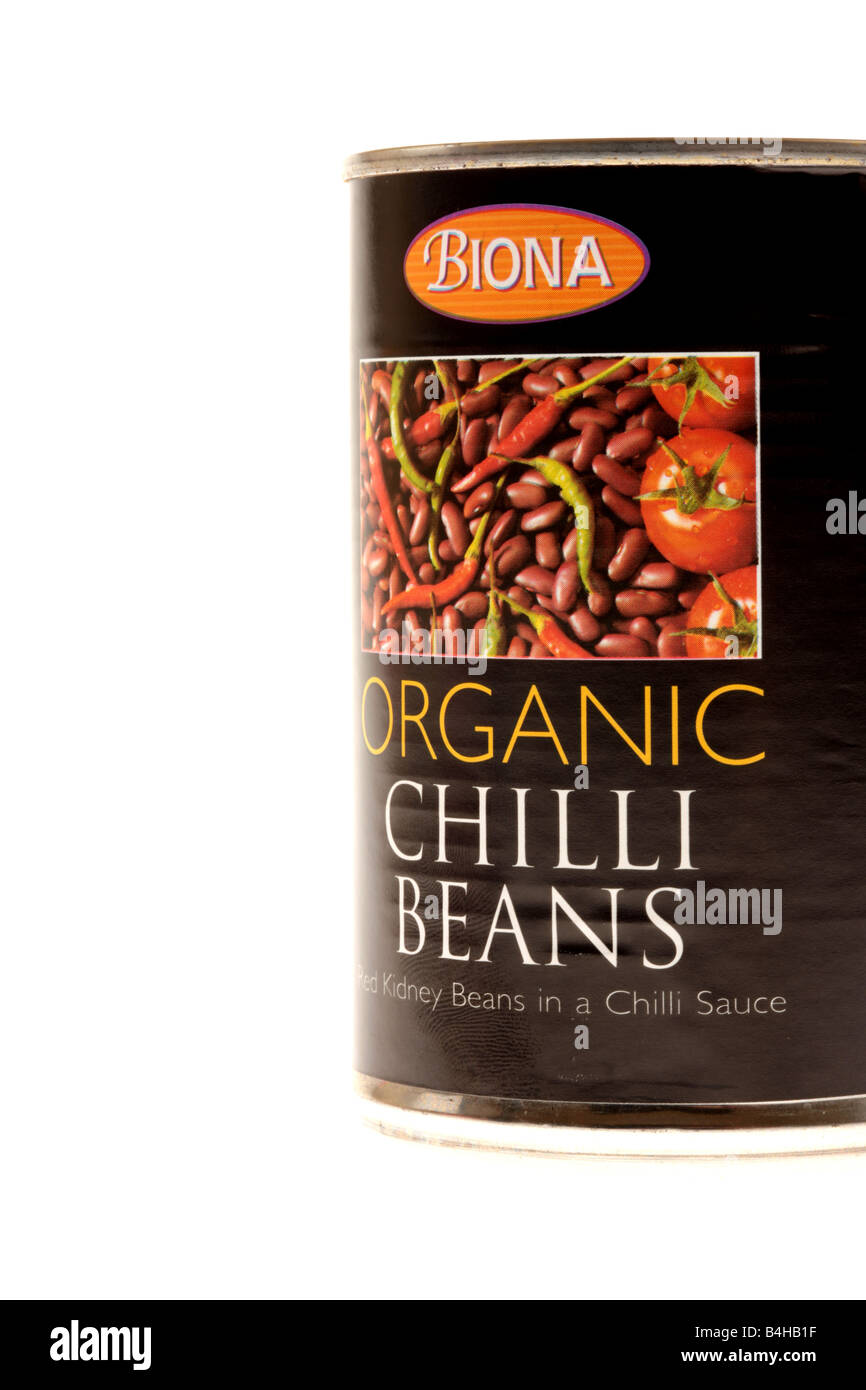 Tin of Chilli Beans Stock Photo - Alamy