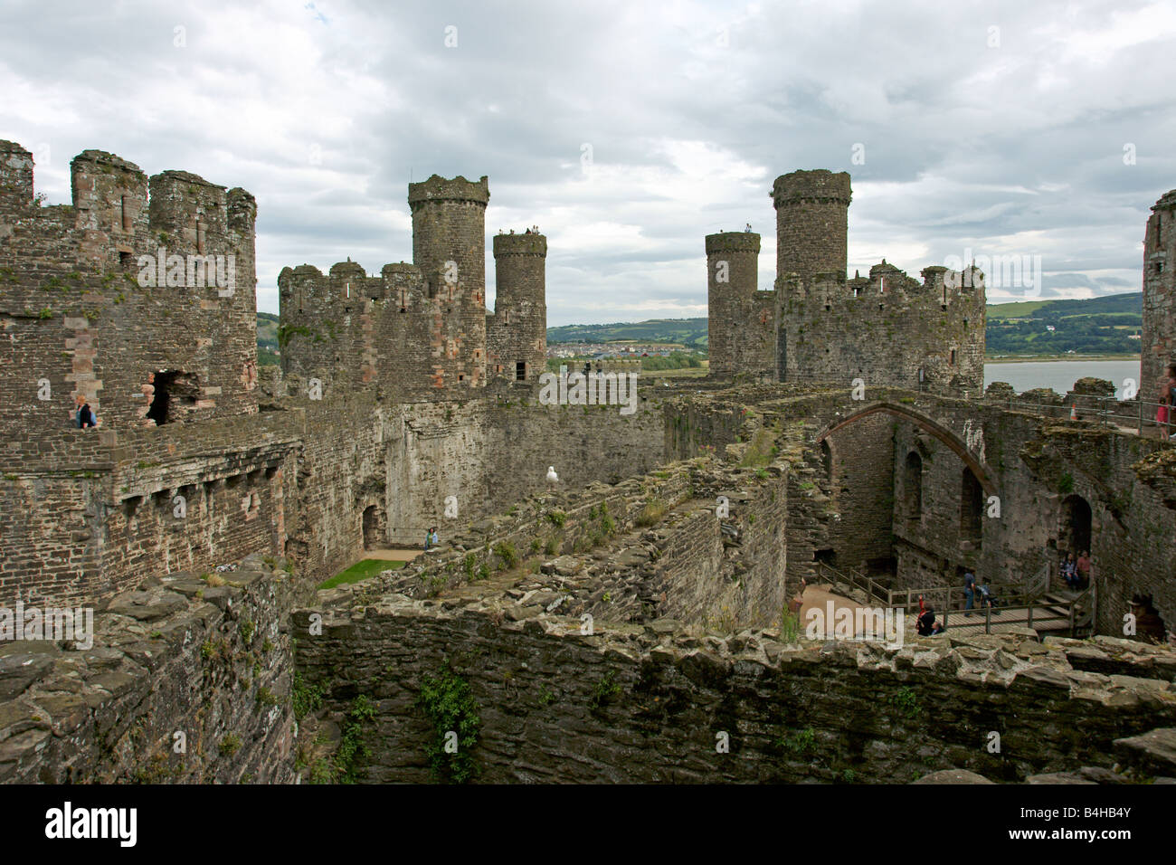Conwy Castle in North Wales Stock Photo - Alamy