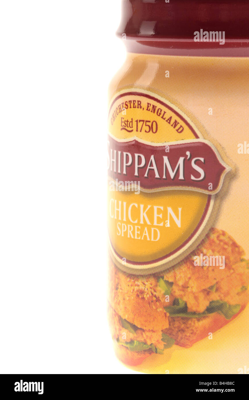 Pot of Chicken Spread Paste Stock Photo - Alamy