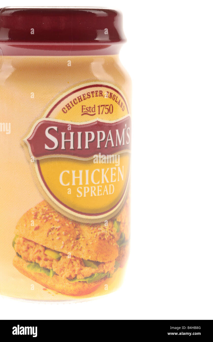 Pot of Chicken Spread Paste Stock Photo - Alamy