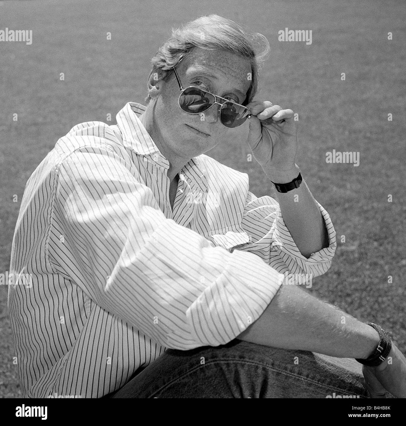 Man sitting on charles Black and White Stock Photos & Images - Alamy