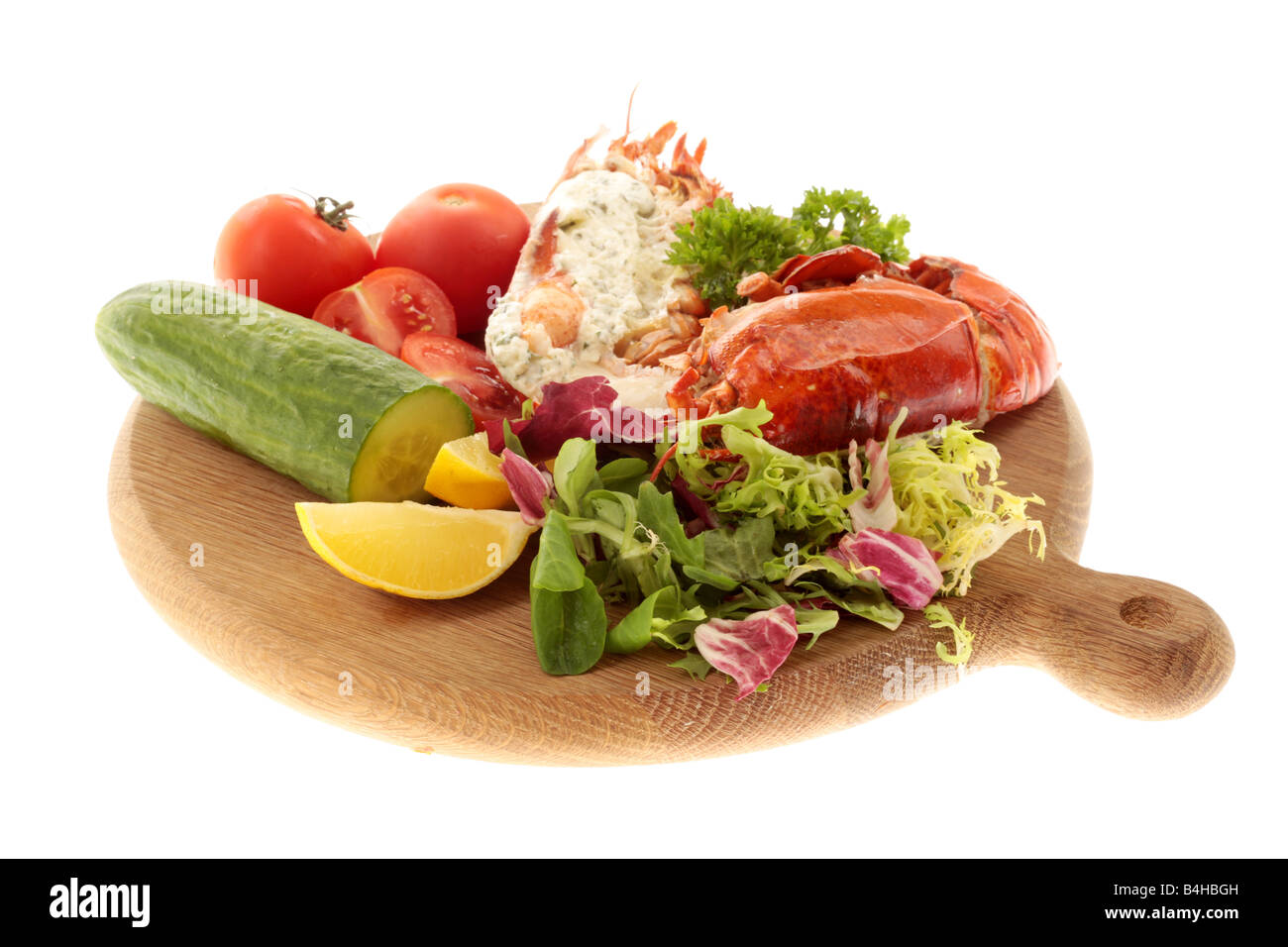 Fresh Delicious Luxury Canadian Dressed Lobster, Prepared And Cooked In ...