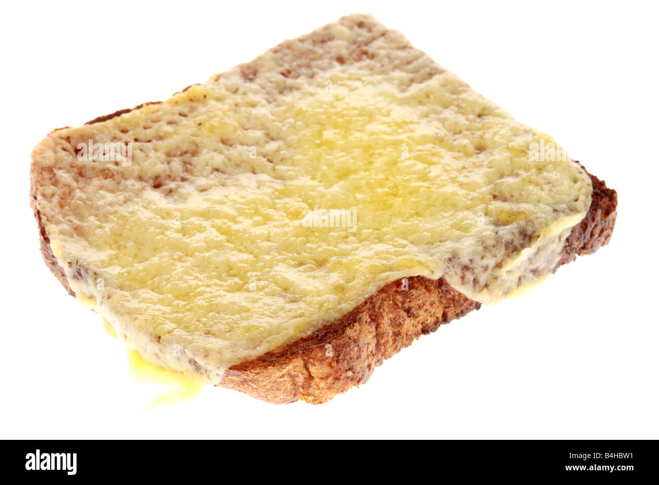 Freshly Grilled Melted Cheese On Toast Or Toasted Sliced Bread Isolated ...
