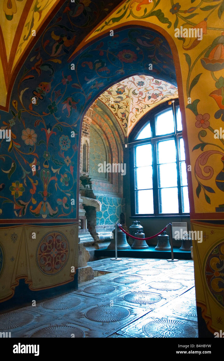 Interiors of cathedral, Red Square, Moscow, Russia Stock Photo - Alamy