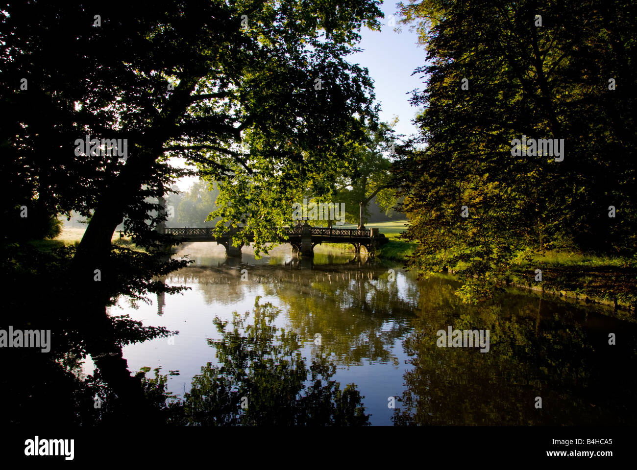 Bridge over river, Chantilly, Oise, Picardy, France Stock Photo - Alamy