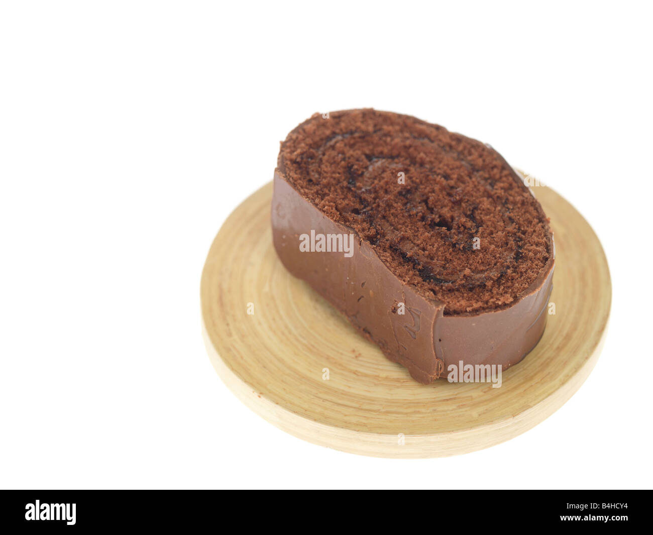 Christmas log chocolate roll Cut Out Stock Images & Pictures - Alamy