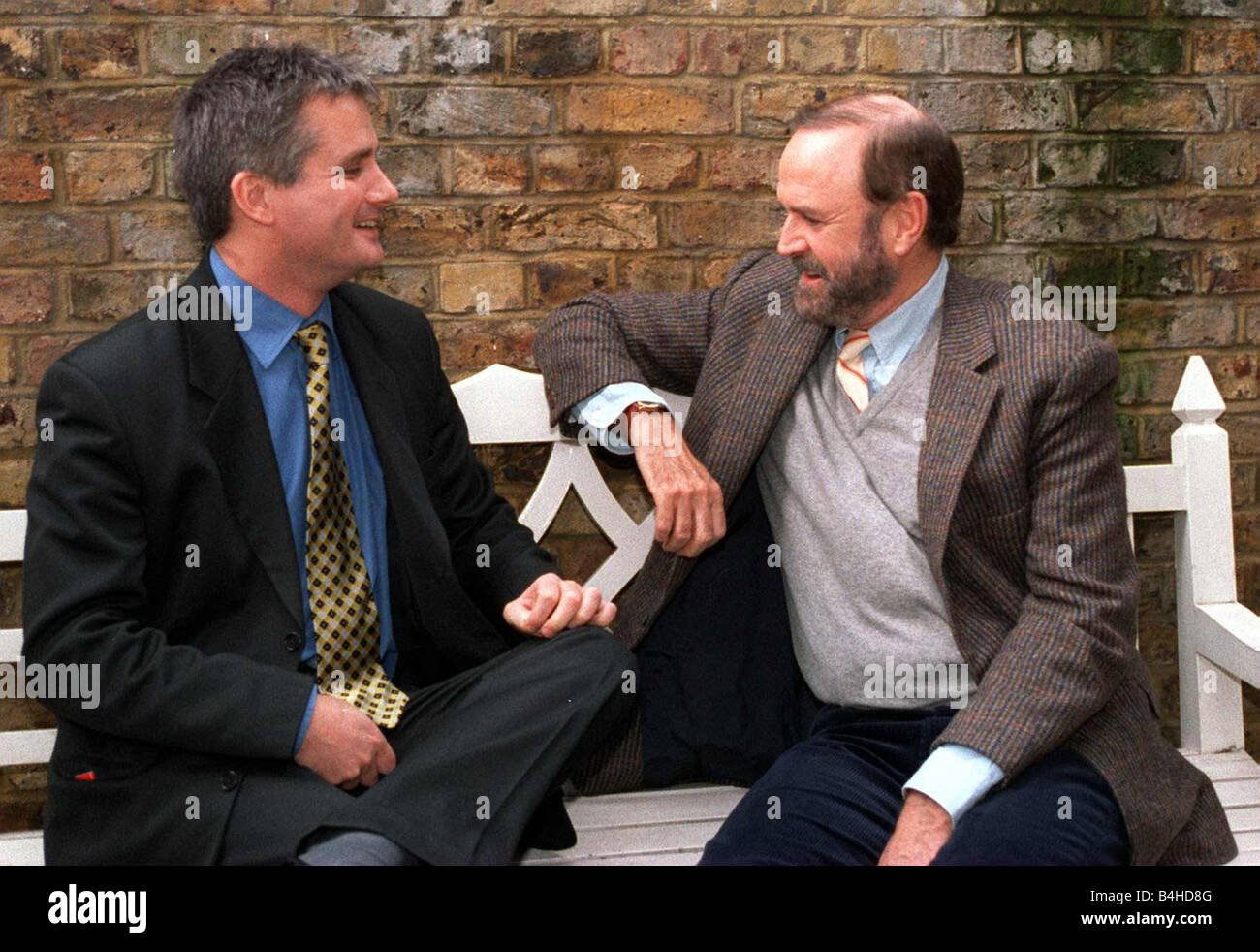 John Cleese Actor in London with Mirror Writer Brian Reade Stock Photo ...