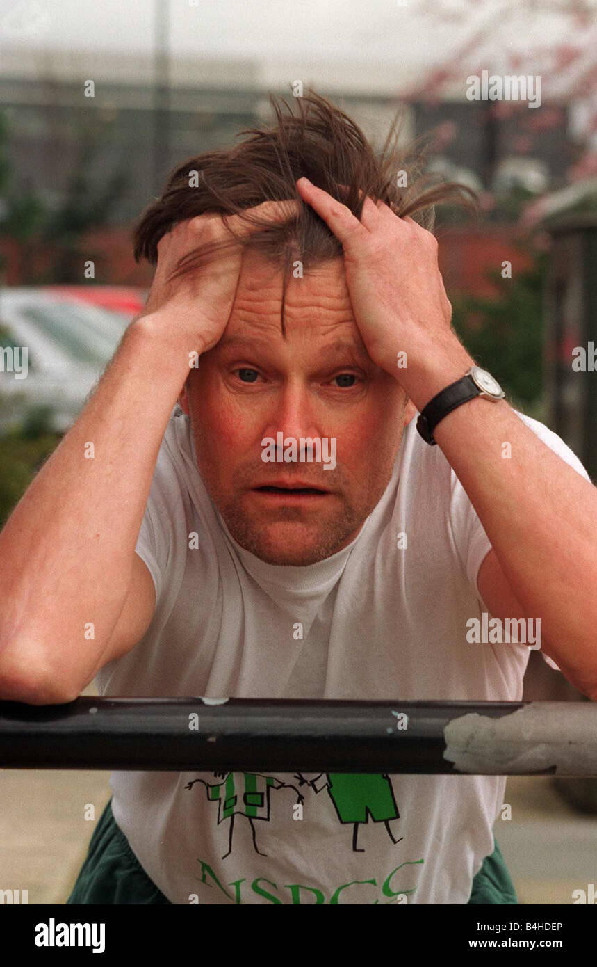 Actor David Neilson in training for the London marathon Stock Photo - Alamy