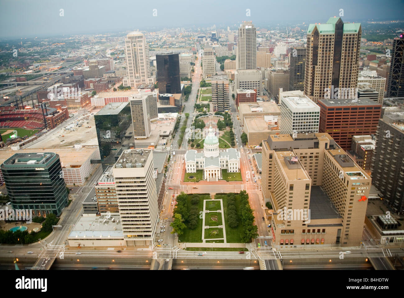 View from Top of Gateway Arch Stock Photo - Alamy