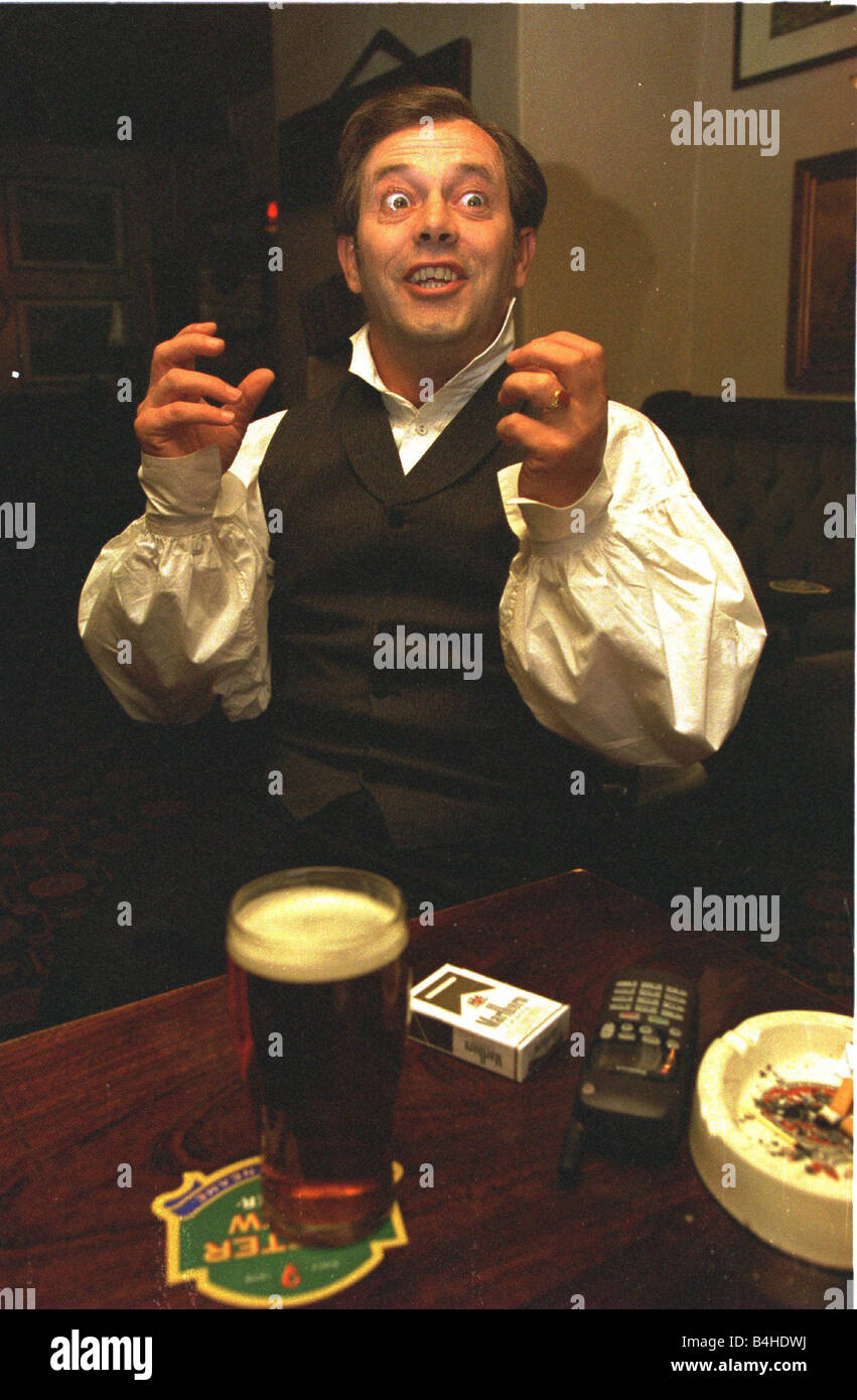 Keith Allen actor films on location near York October 1997 The star of ...