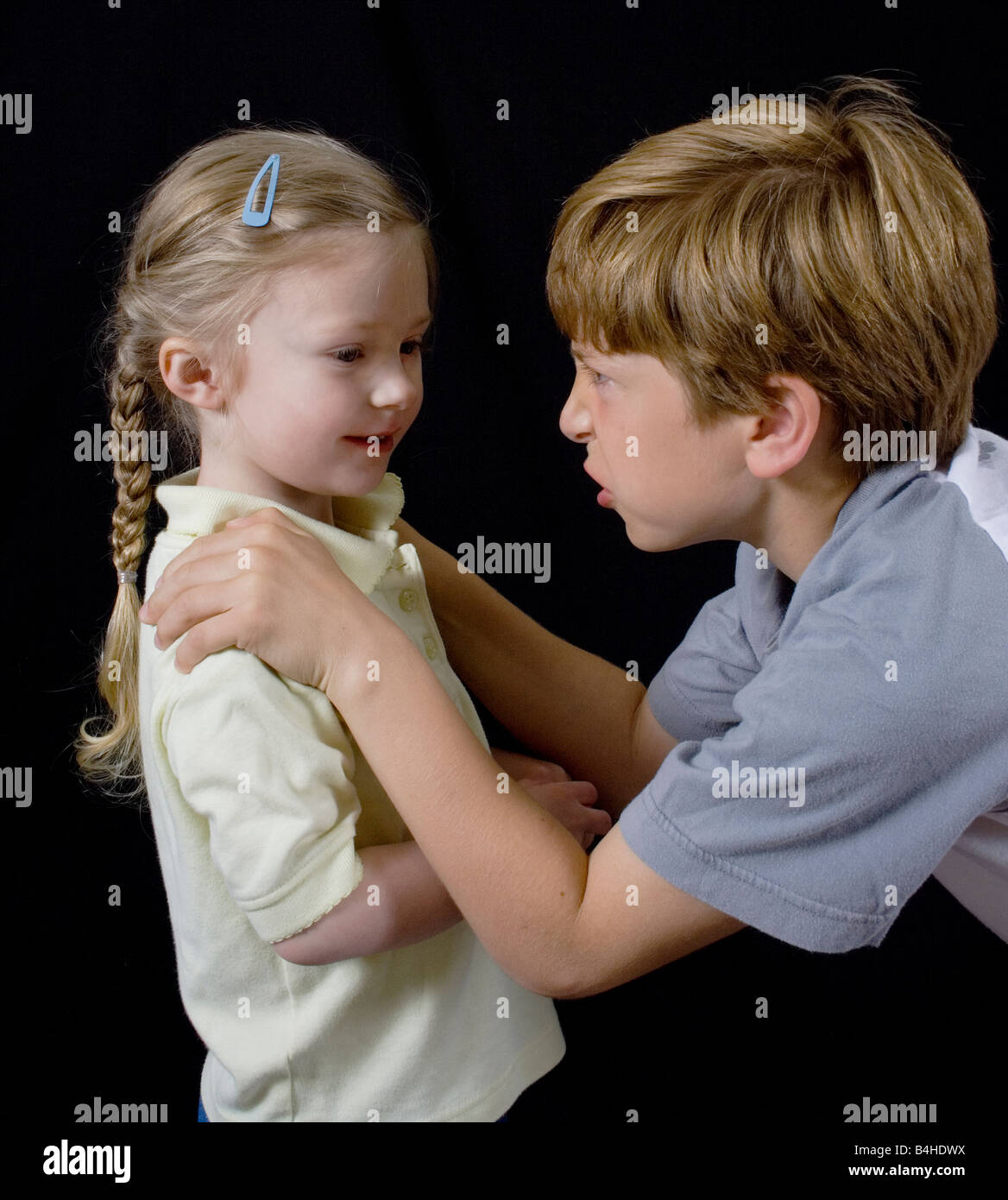 Kids Pushing In Line