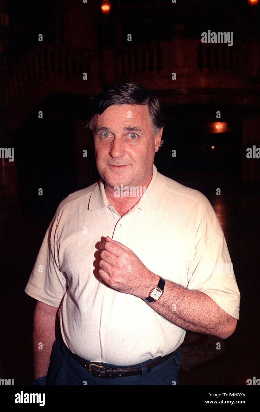 Max Gillies Actor standing in for actor Gordon Kaye 1990 in the TV ...