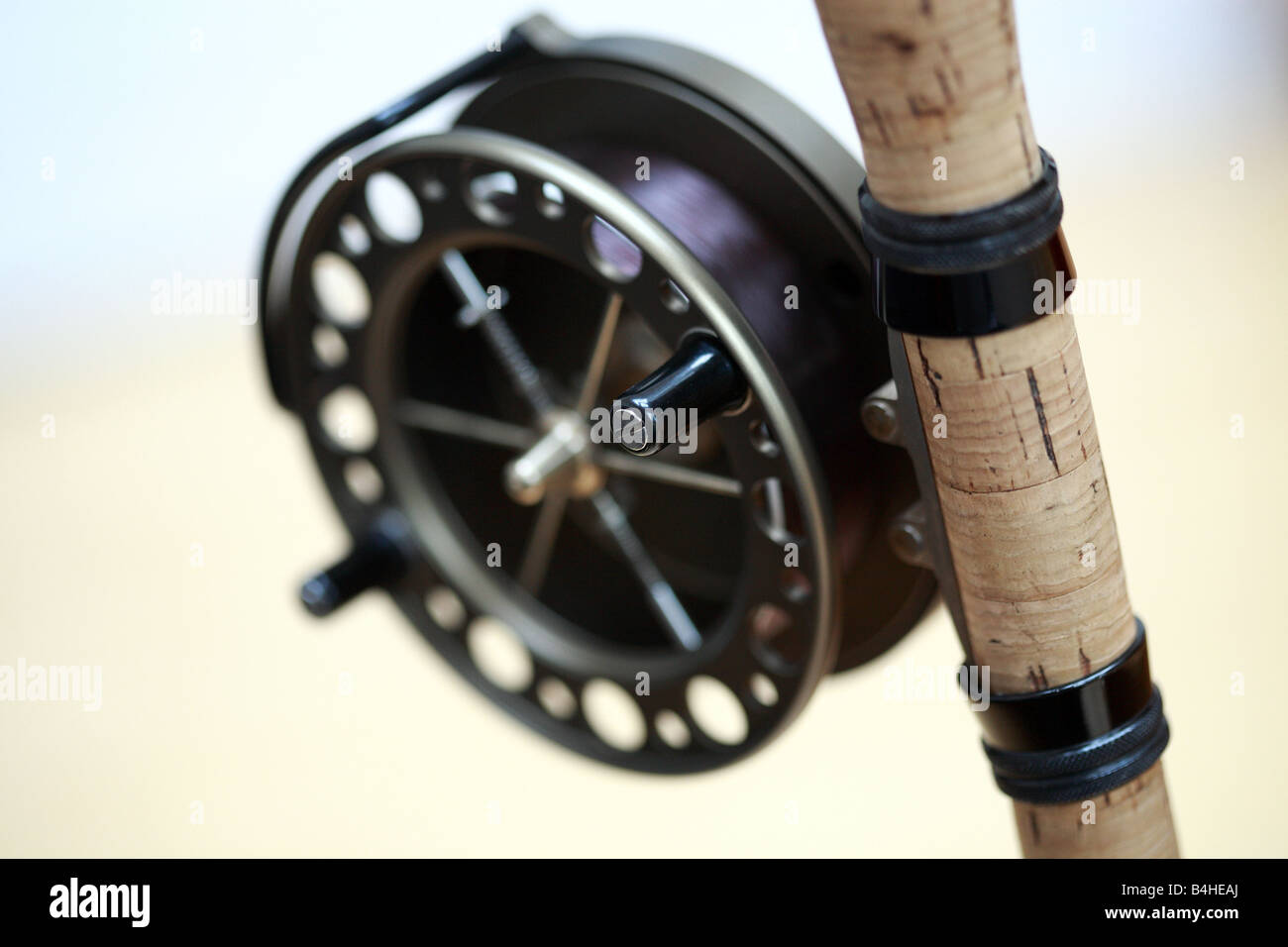 Centre Pin trotting reel Stock Photo - Alamy