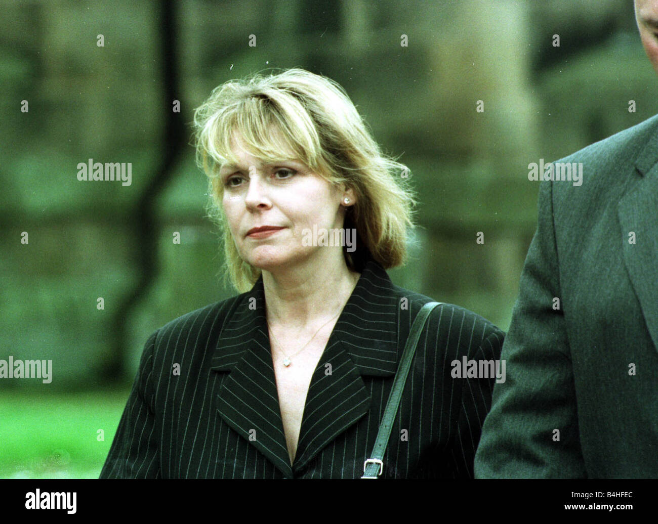 Rita Hudson mistress of actor Kevin Lloyd May 1998 at his funeral in ...