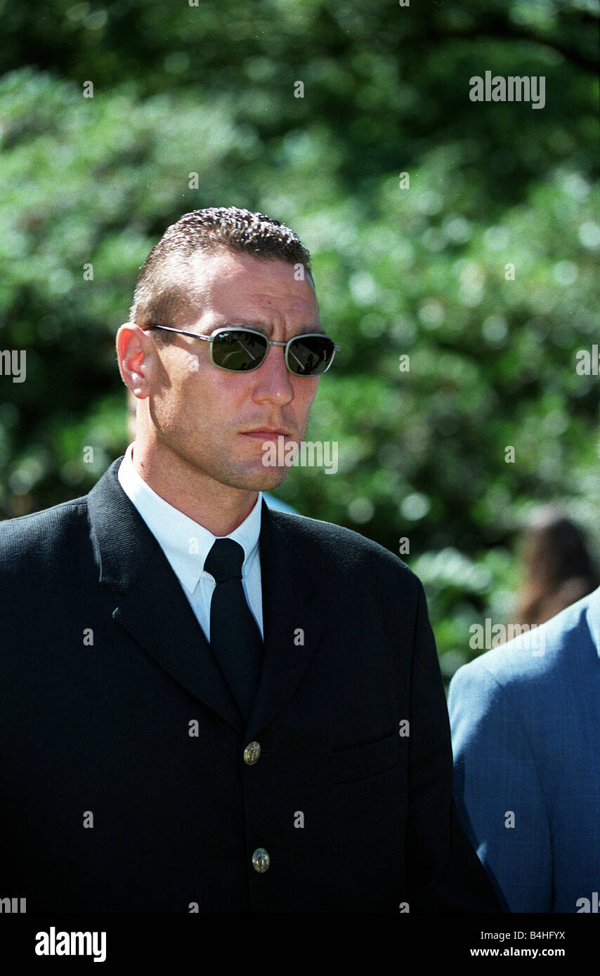 Vinnie Jones Football August 98 QPR player manager at the funeral of ...