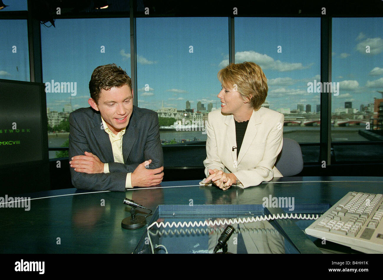 Lee Evans Comedian Actor October 98 At the LWT Studio s in London with ...