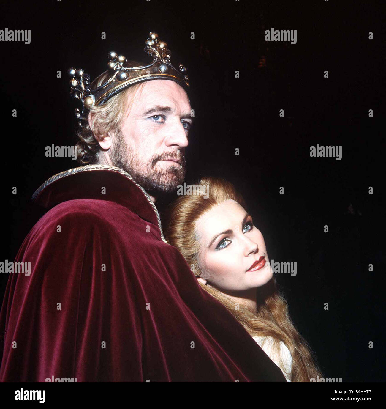 Fiona Fullerton actress with Richard Harris in Camelot stage play ...