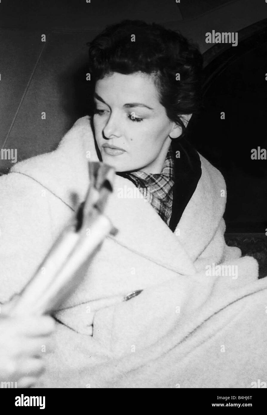 Jane Russel American actress October 1954 Stock Photo - Alamy