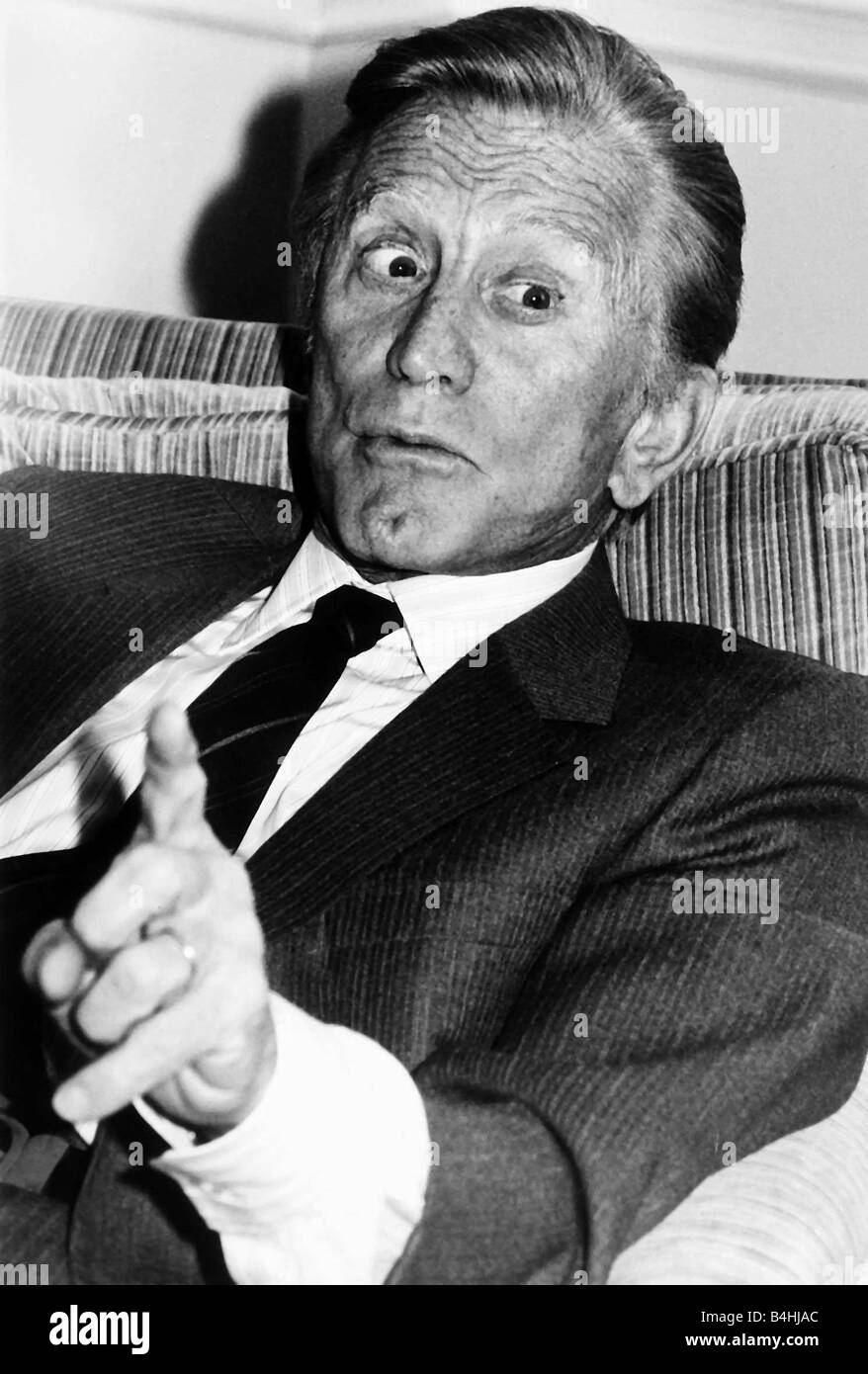 Kirk Douglas American actor 1987 Stock Photo - Alamy