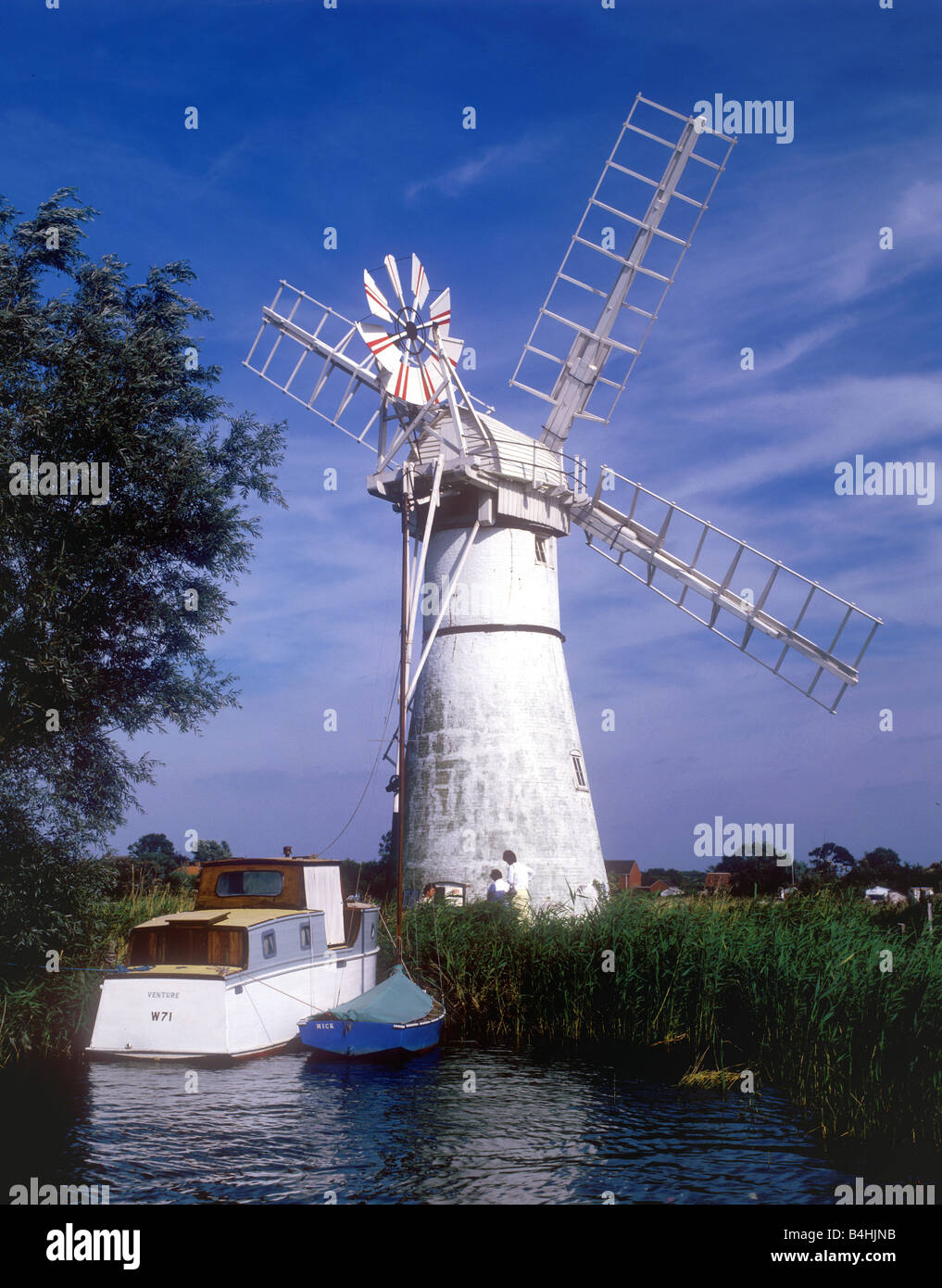 Thurne Mill on the Norfolk Broads Stock Photo - Alamy